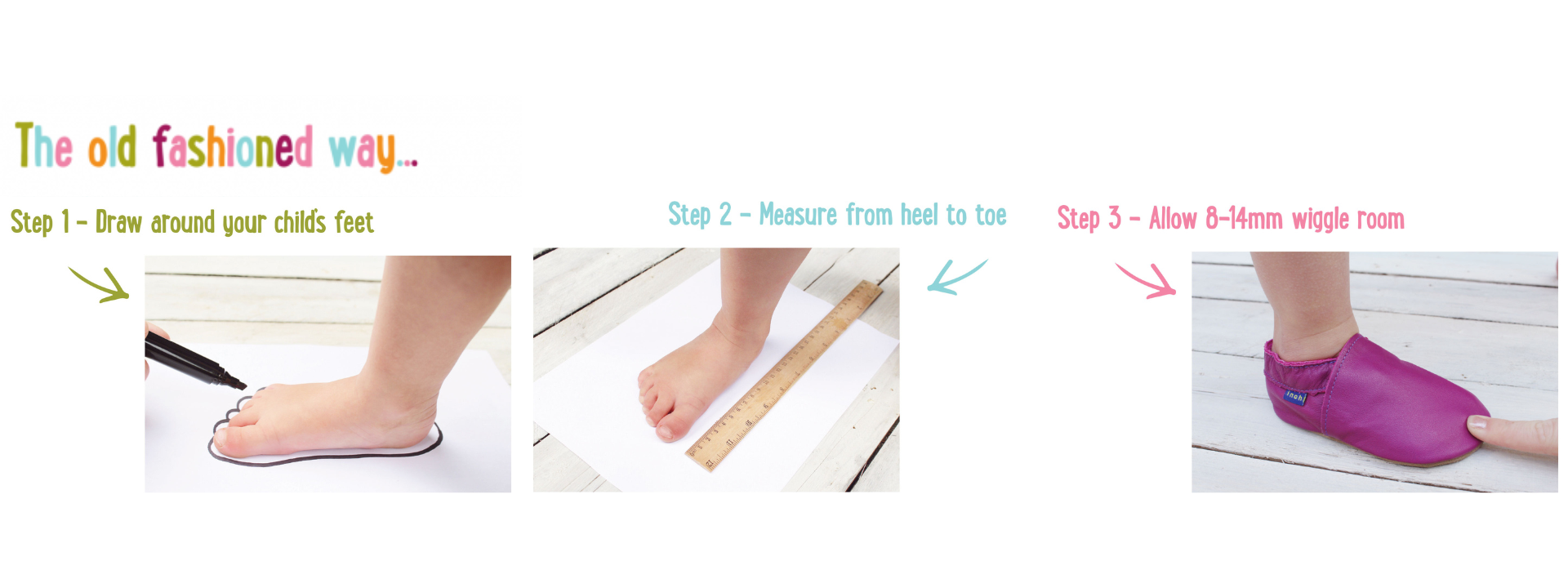 How to measure your child's feet - inchblue.com