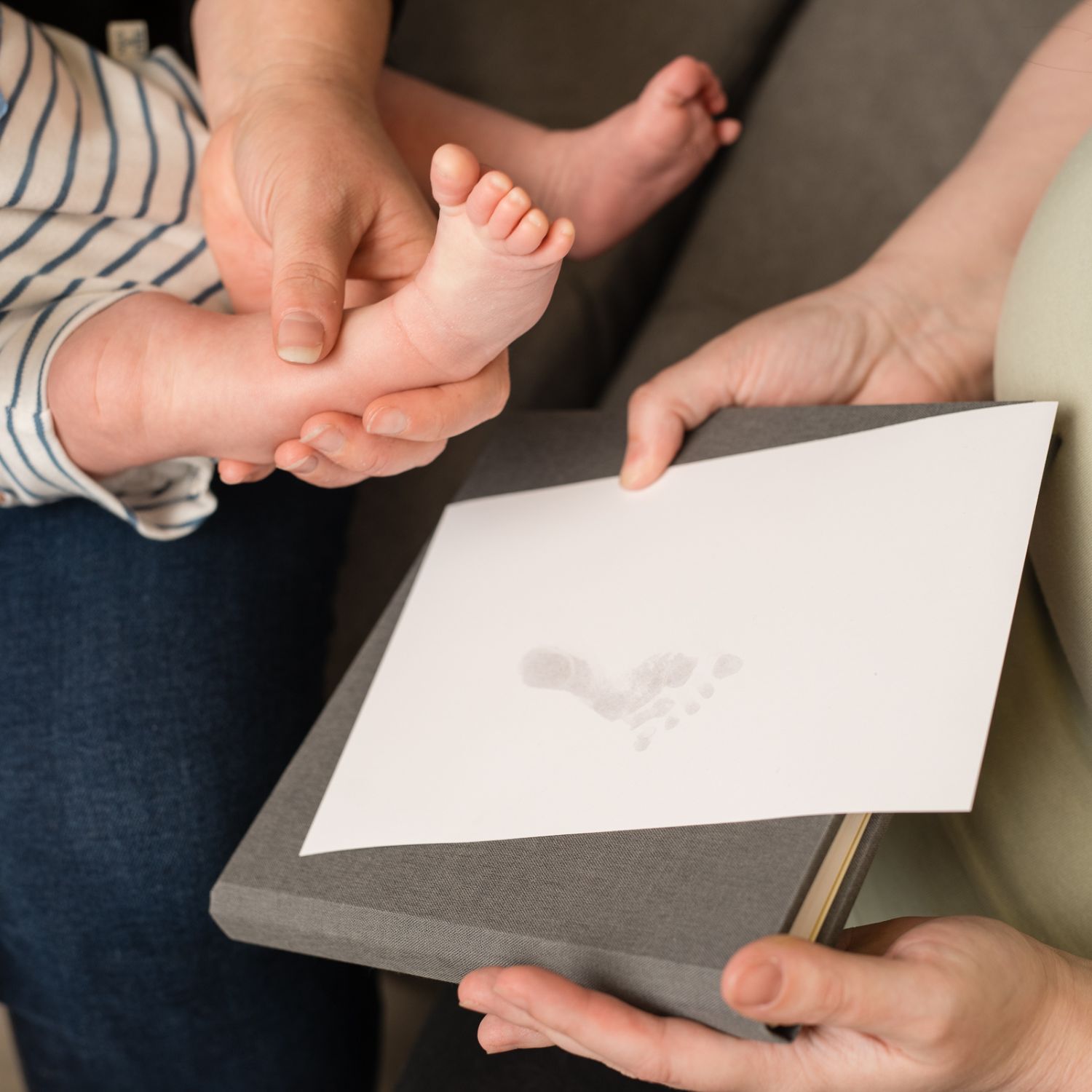 Baby Footprint Kit | Inkless Footprints | Keepsake | Baby Gift | Inch ...