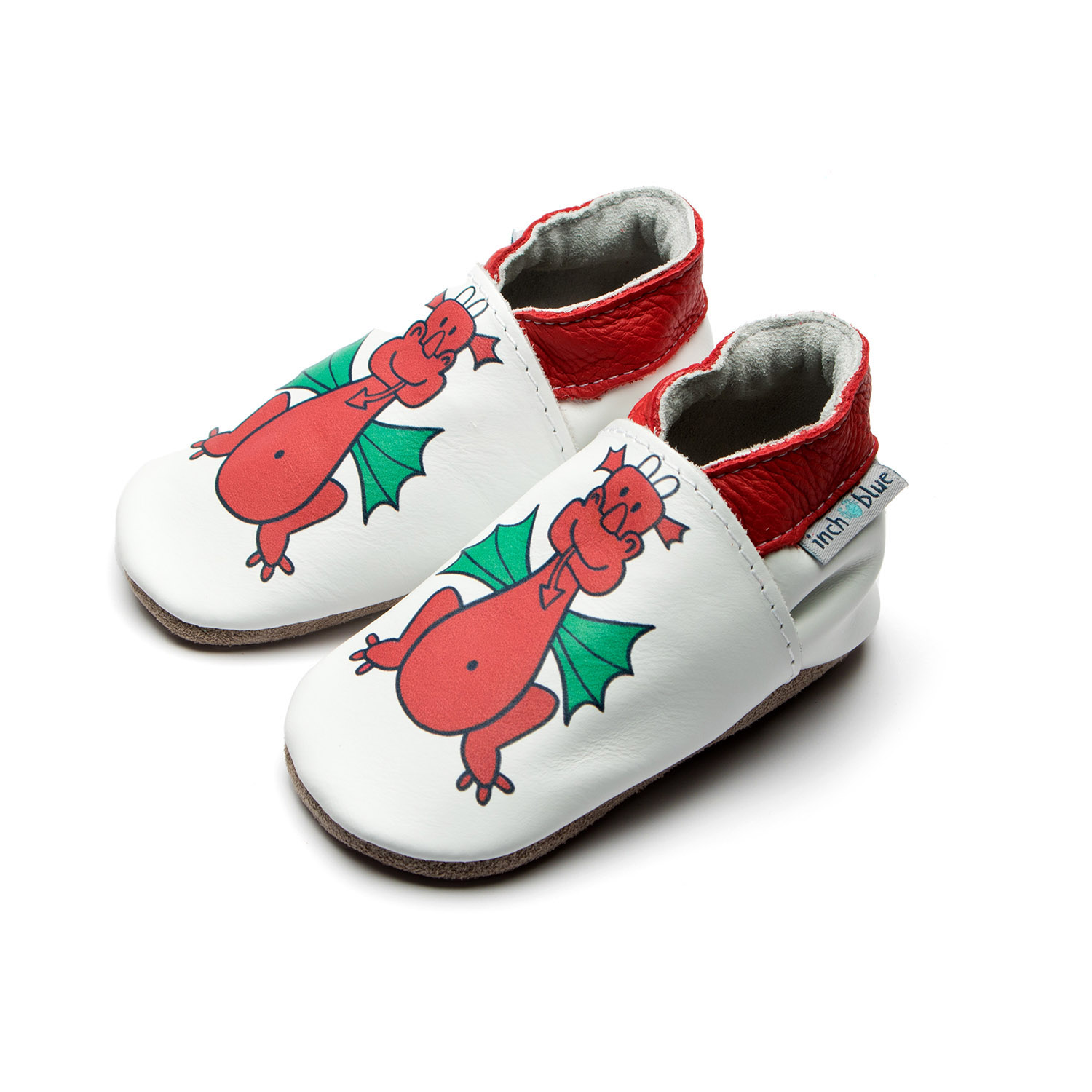 Welsh Dragon Baby Shoes | Made in Wales | Leather | Inch Blue ...